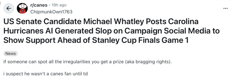 DC Insider Michael Whatley Is A Fake Hurricanes Fan; Invents ...